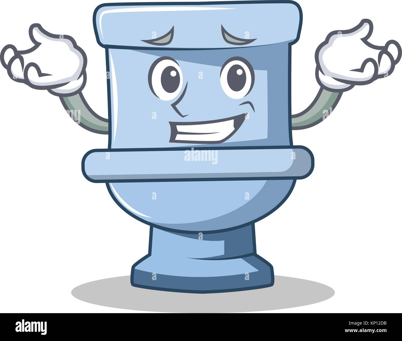 Grinning toilet character cartoon style Stock Vector Image & Art - Alamy