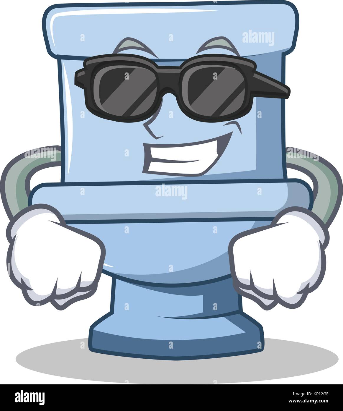 Super cool toilet character cartoon style Stock Vector Image & Art - Alamy