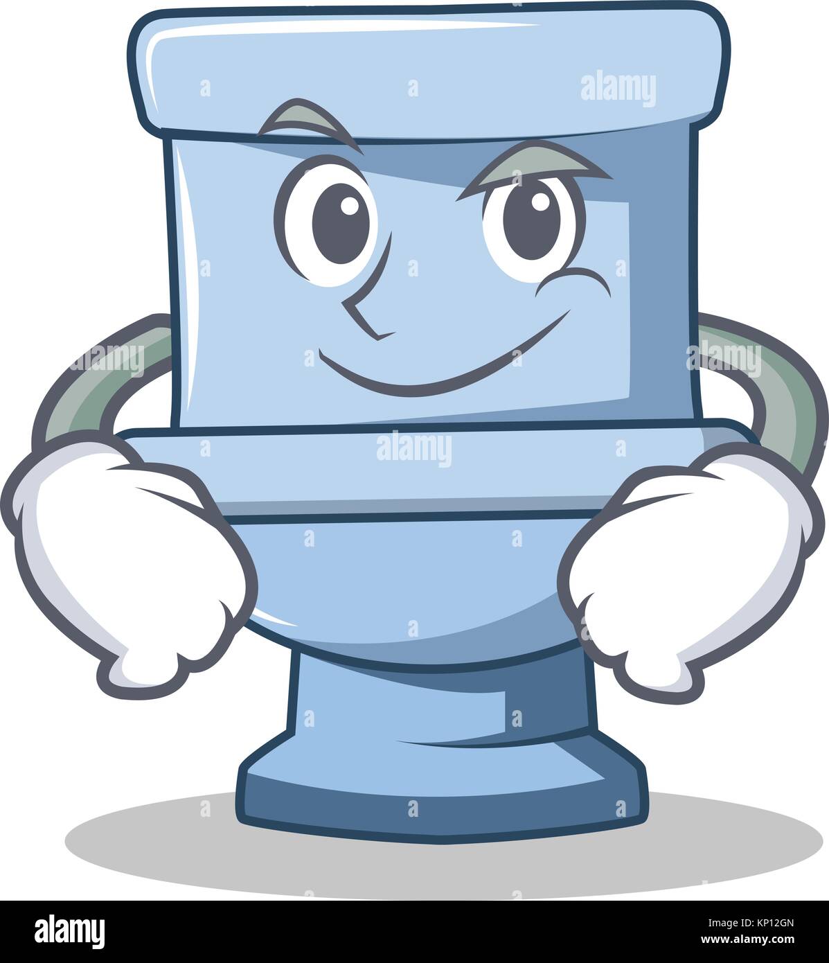 Smirking toilet character cartoon style Stock Vector Image & Art - Alamy