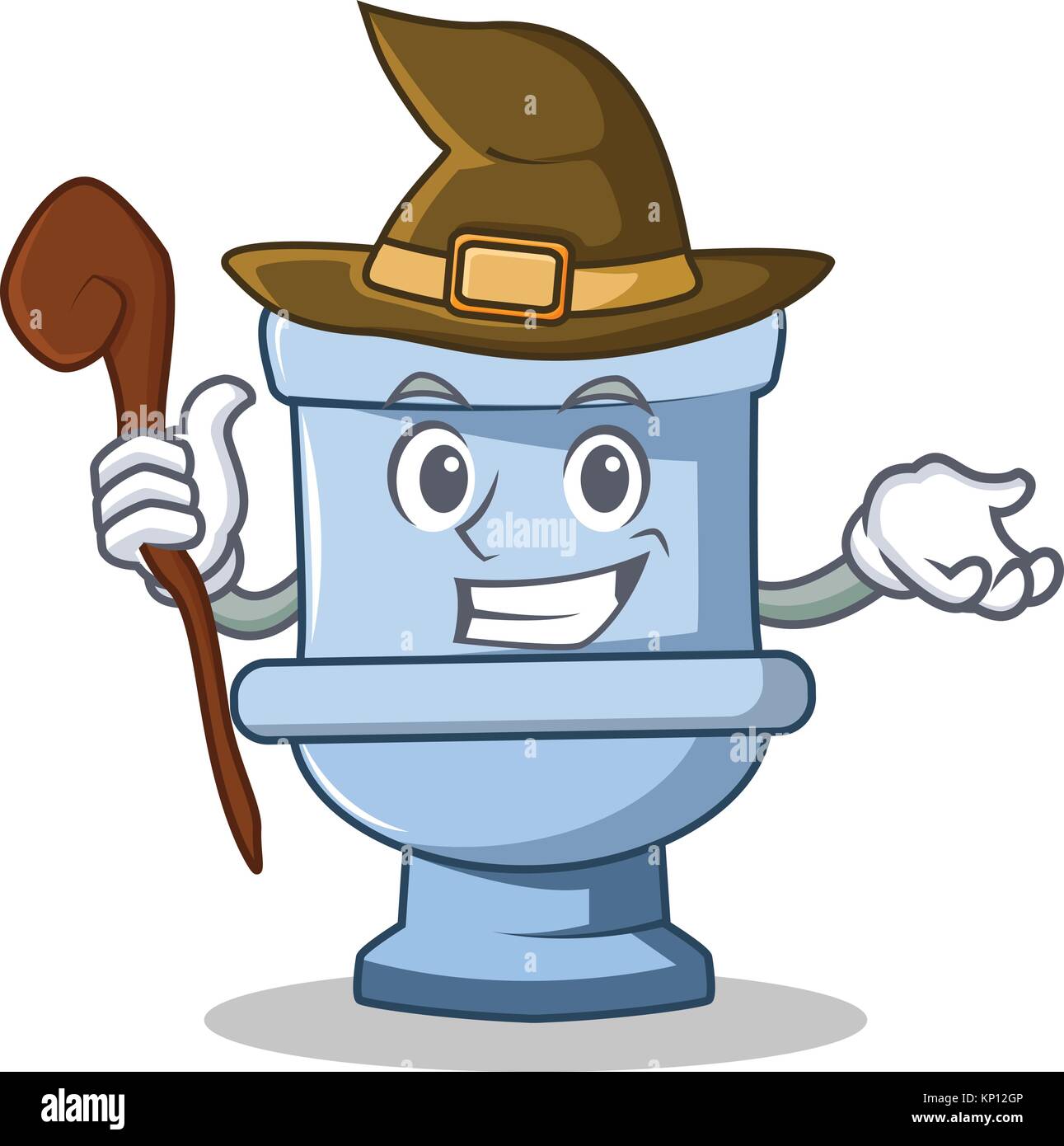 Witch toilet character cartoon style Stock Vector Image & Art - Alamy