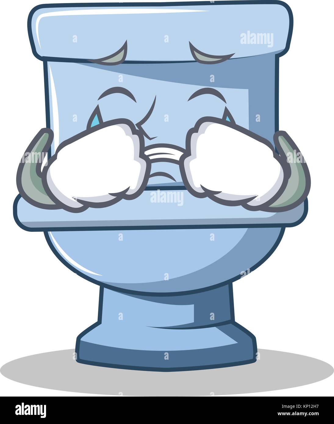 Crying toilet character cartoon style Stock Vector Image & Art - Alamy