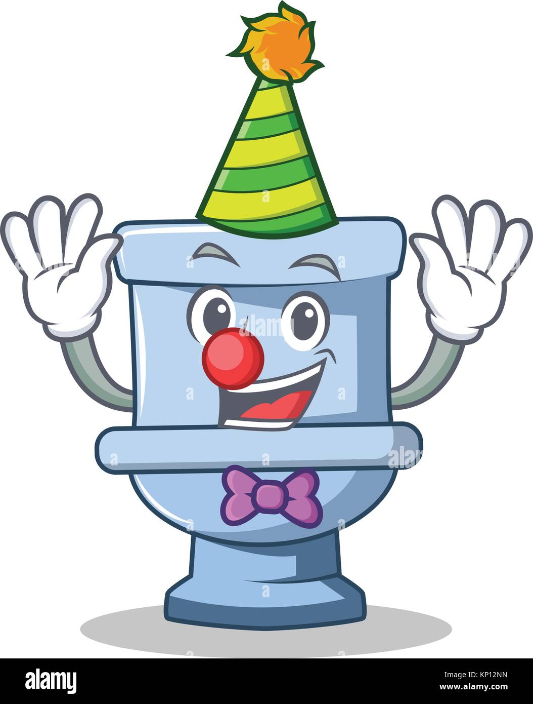 Clown toilet character cartoon style Stock Vector Image & Art - Alamy