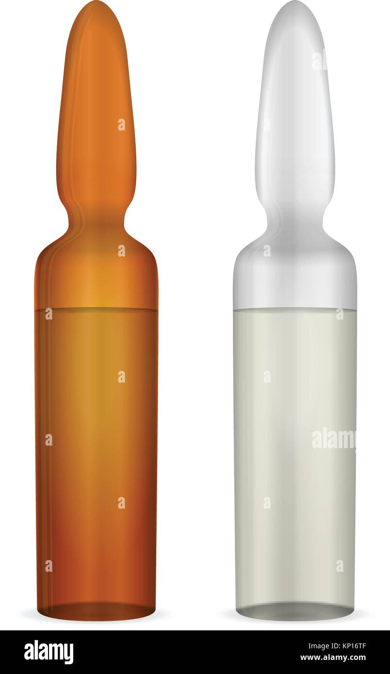 Medical ampoule vial Stock Vector Images - Alamy
