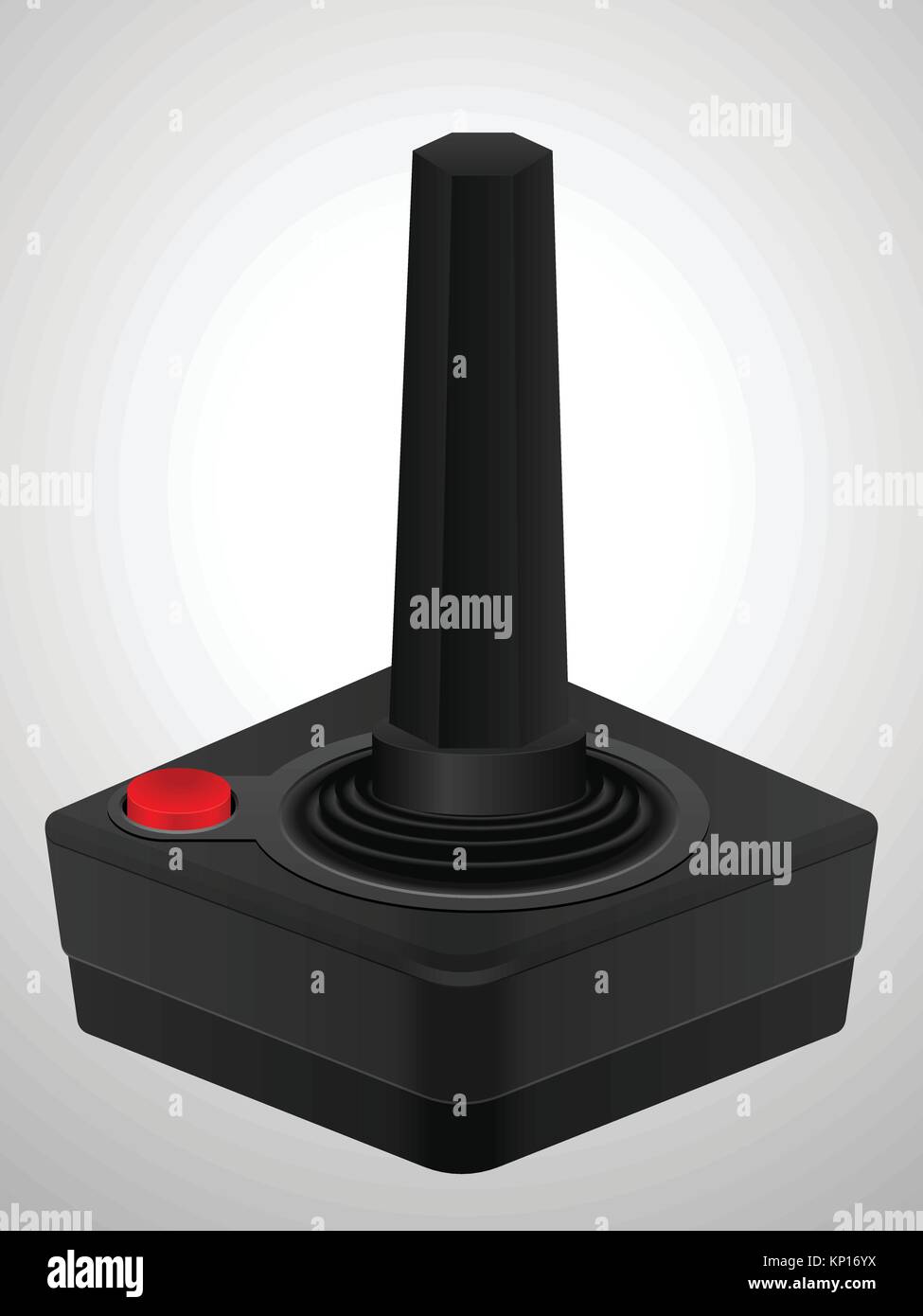 Retro joystick on a white background Stock Vector Image & Art - Alamy