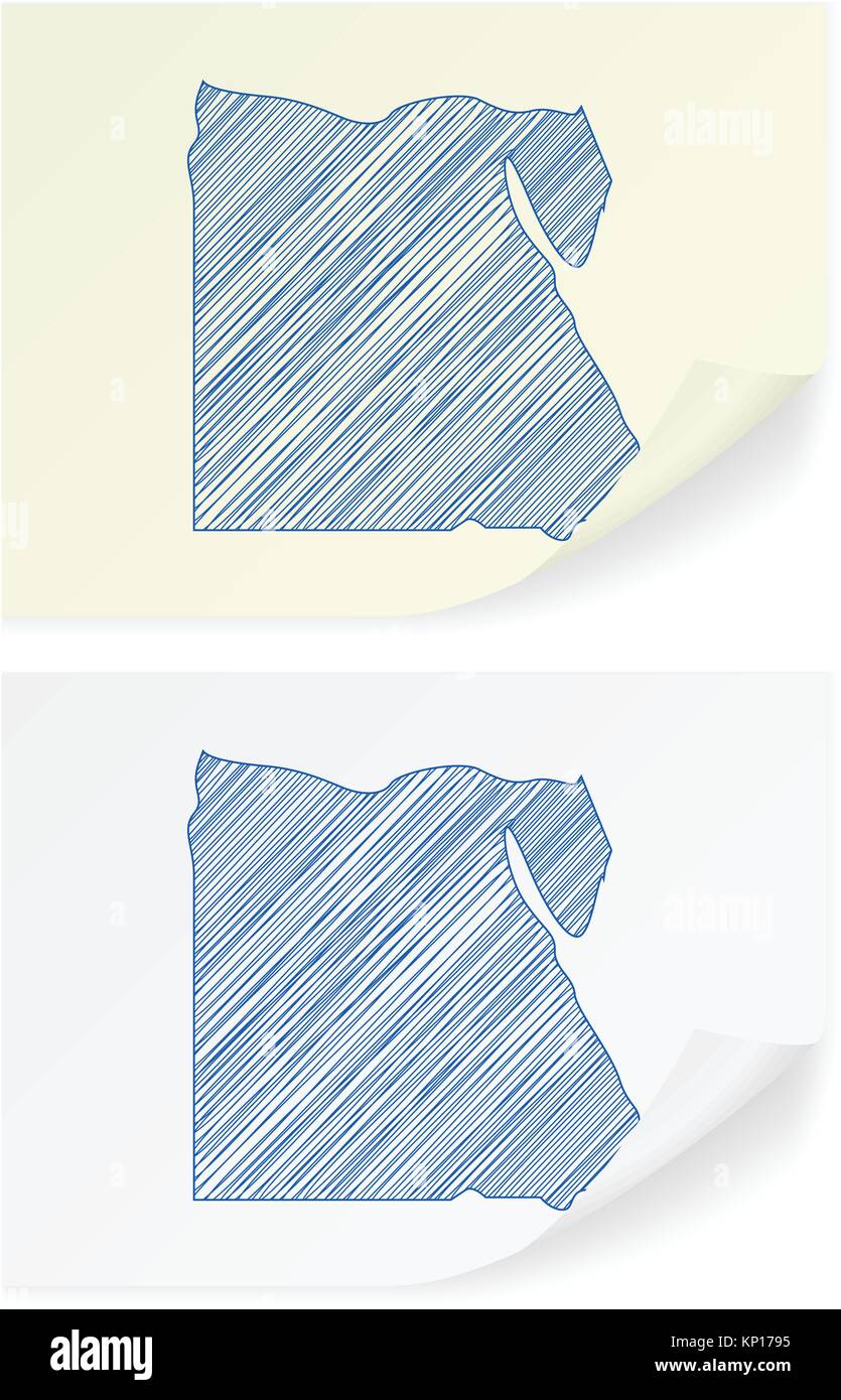 Egypt map on white Stock Vector Images - Alamy
