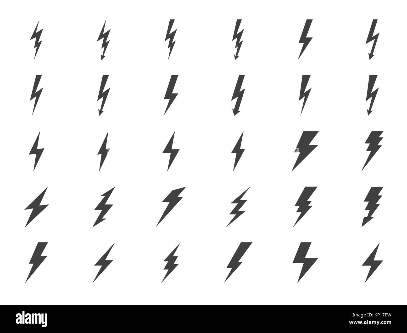 Lightning Vector Icons Set Stock Vector Image & Art - Alamy