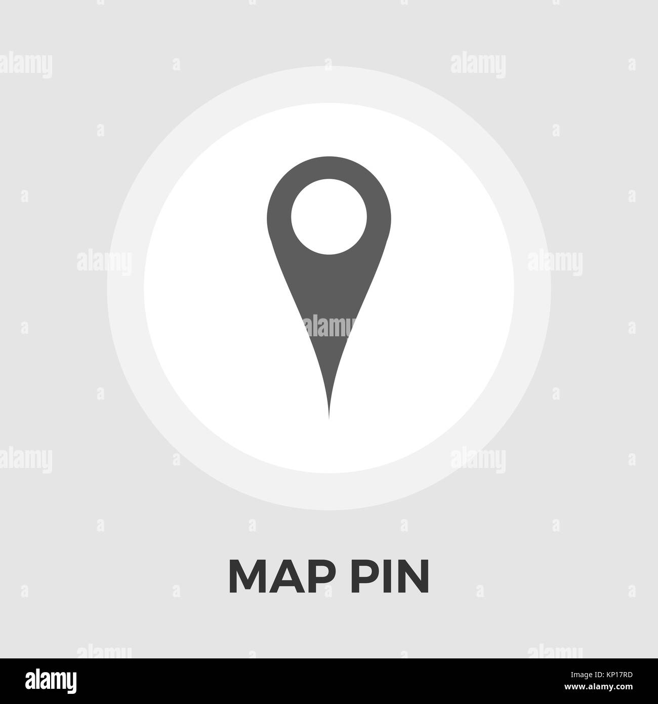 Map Pin Flat Icon Stock Vector Image & Art - Alamy