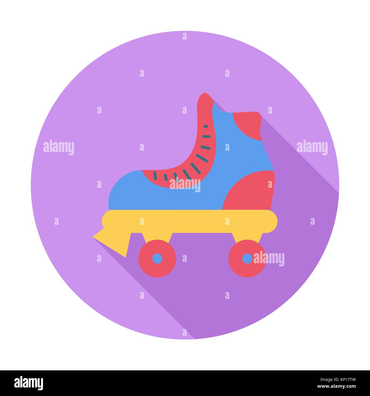 Child roller skating Stock Vector Images - Alamy