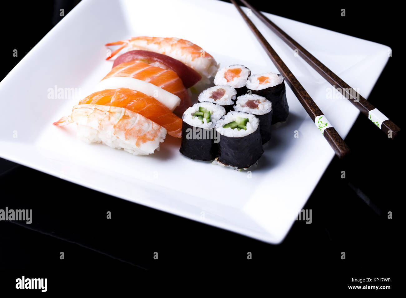 Set of sushi, oriental cuisine colorful theme Stock Photo - Alamy