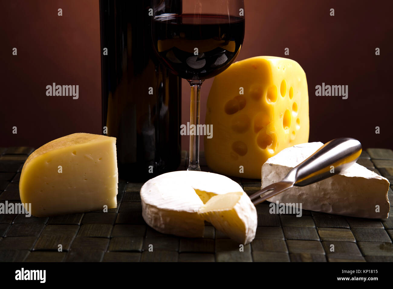 Still-life with cheese, saturated ambient rural theme Stock Photo - Alamy