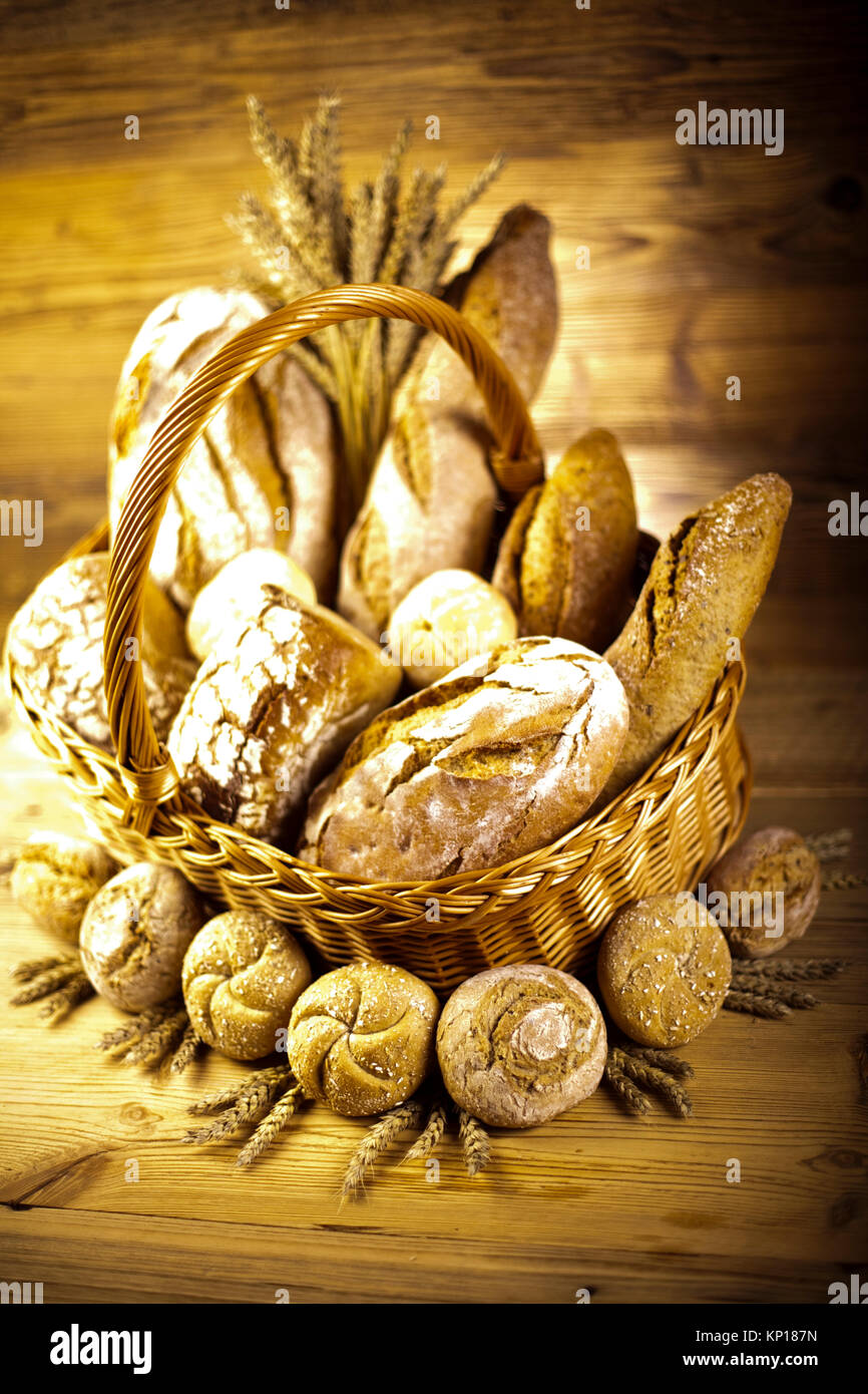 Traditional bread, natural colorful tone Stock Photo - Alamy