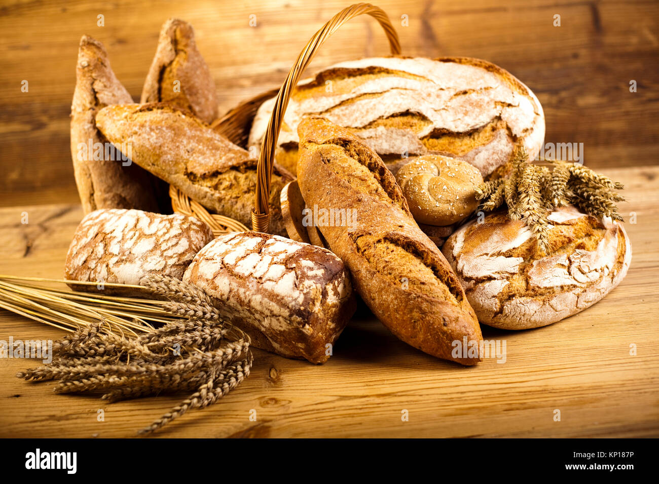Traditional bread, natural colorful tone Stock Photo - Alamy