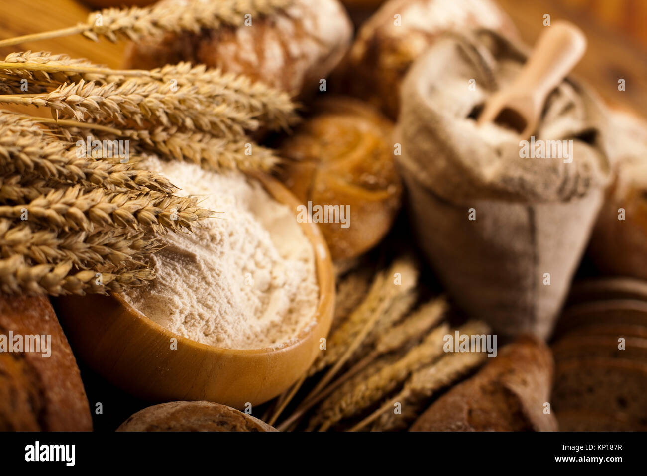 Traditional bread, natural colorful tone Stock Photo - Alamy