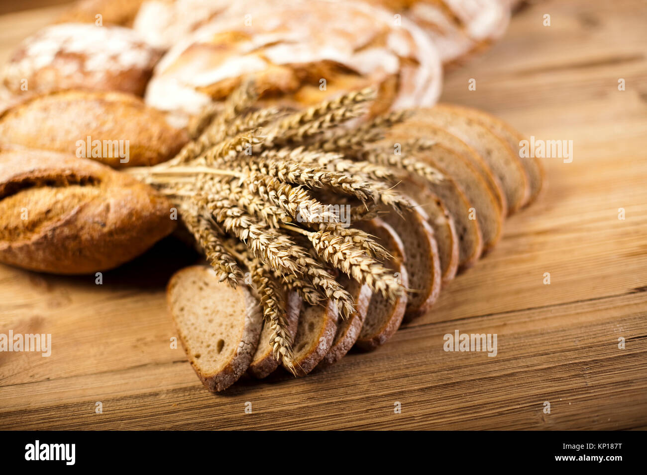 Traditional bread, natural colorful tone Stock Photo - Alamy