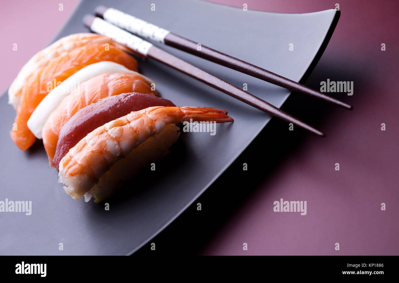 Traditional japanese food, Sushi Stock Photo - Alamy