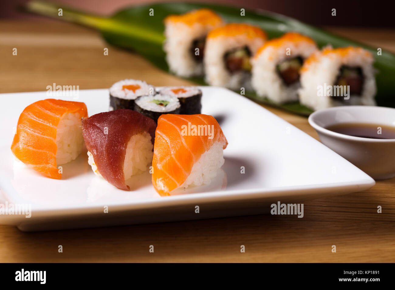 Traditional japanese food, Sushi Stock Photo - Alamy