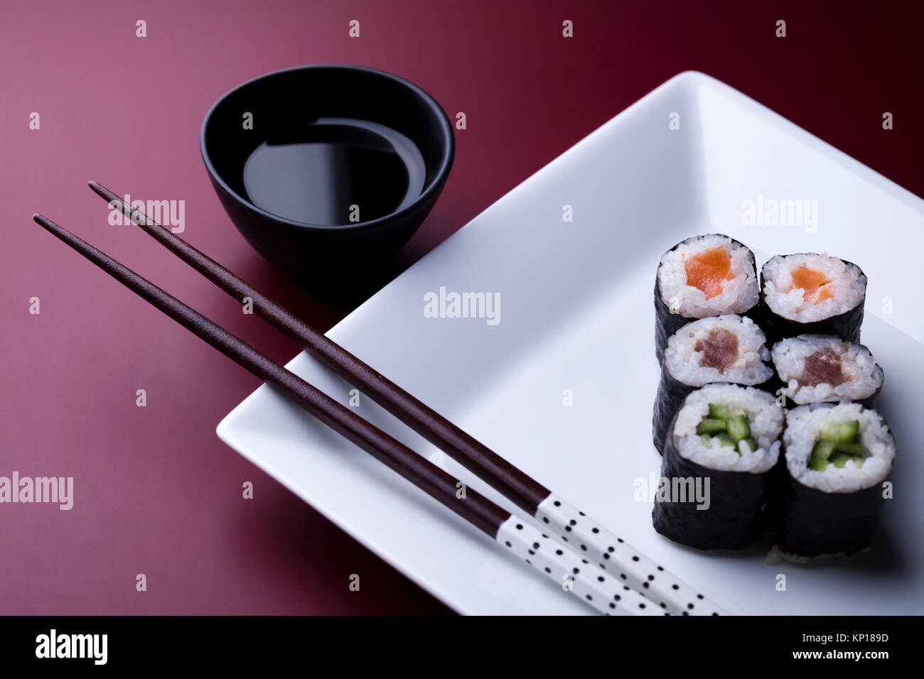 Traditional japanese food, Sushi Stock Photo - Alamy