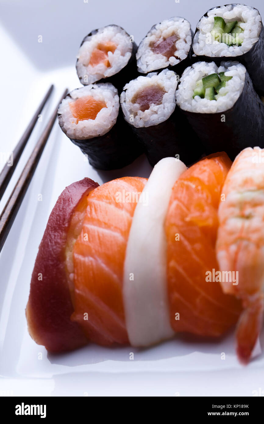 Traditional japanese food, Sushi Stock Photo - Alamy