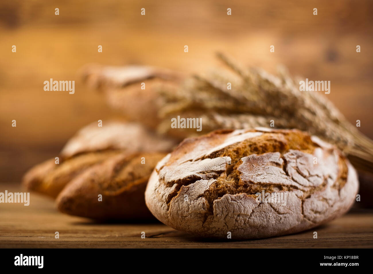 Variety of bread, natural colorful tone Stock Photo - Alamy