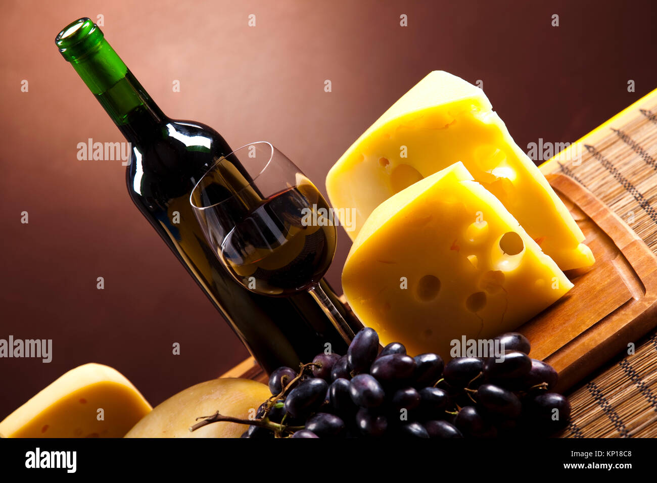 Various types of cheese, saturated ambient rural theme Stock Photo - Alamy