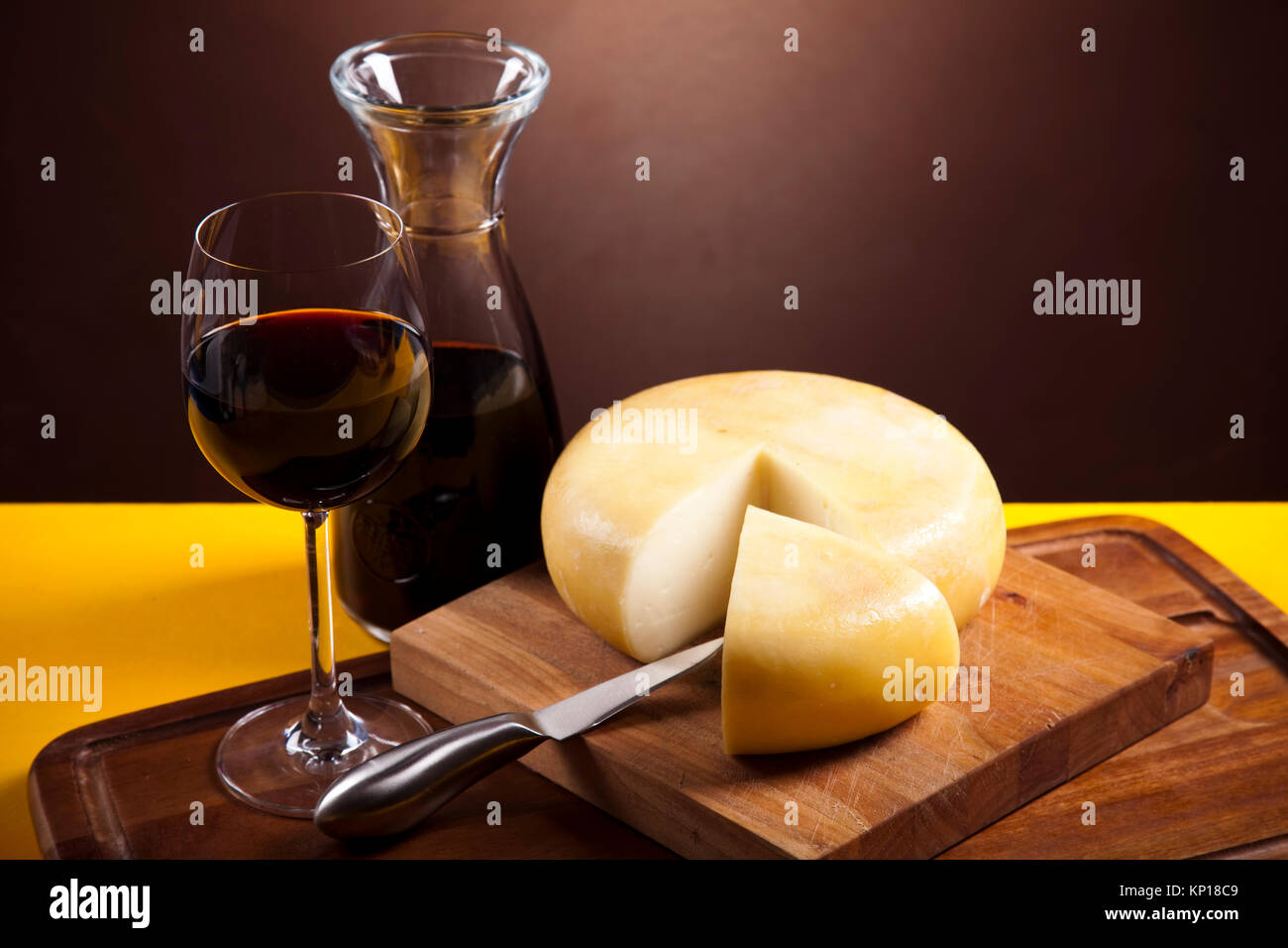 Various types of cheese, saturated ambient rural theme Stock Photo - Alamy