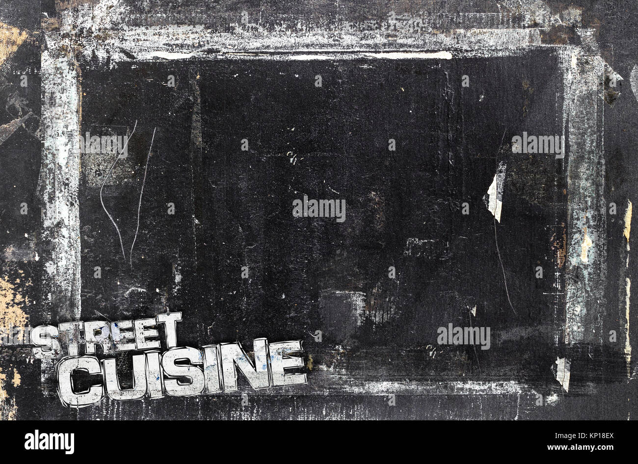 Vintage menu with a chalkboard texture. Grunge Background for your ...