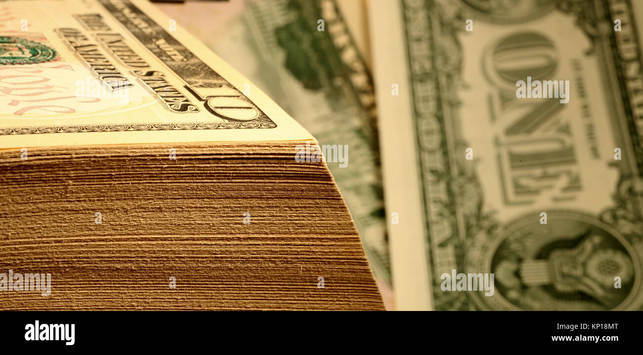 A huge stack of ten dollar bills Stock Photo - Alamy
