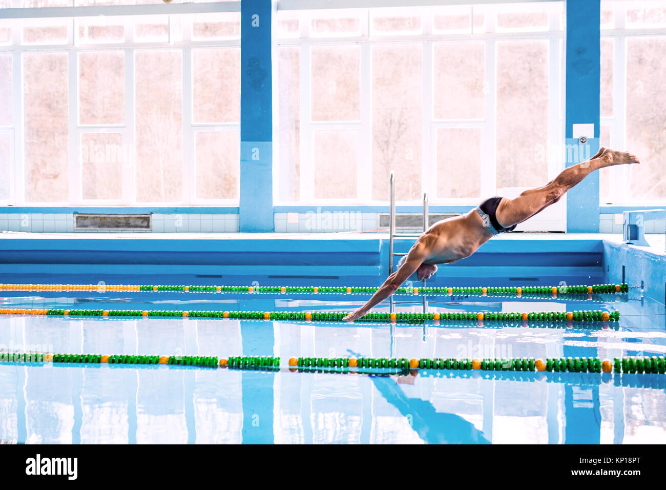 Male jumping pool hi-res stock photography and images - Alamy