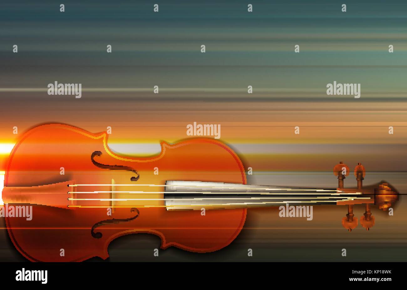 Abstract blur music background with violin on gray Stock Vector Image ...