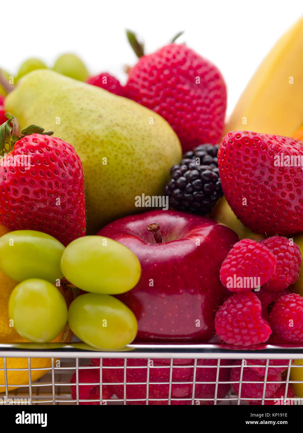 fruits in a basket Stock Photo - Alamy
