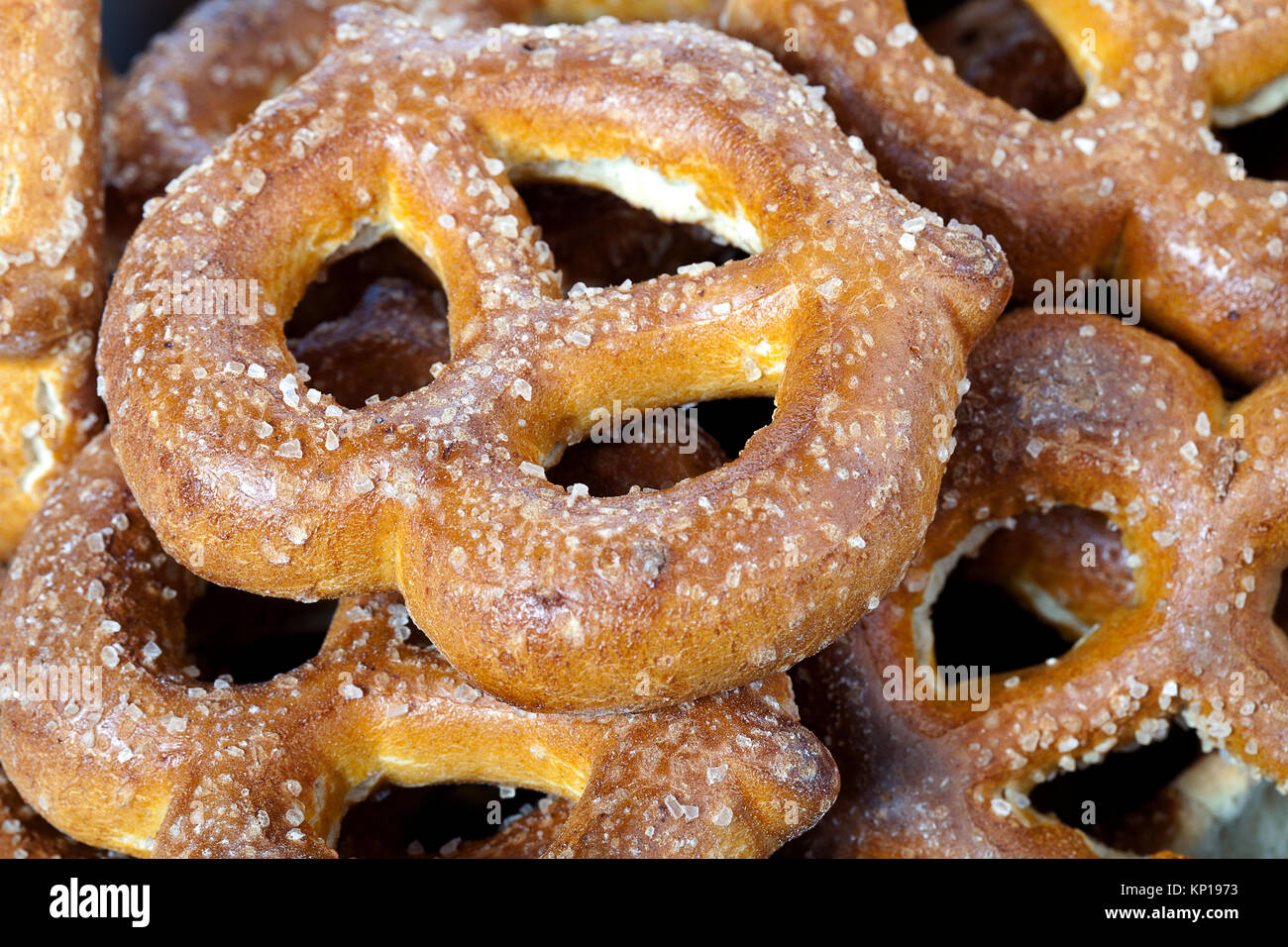 knot shape pretzels on macro Stock Photo - Alamy