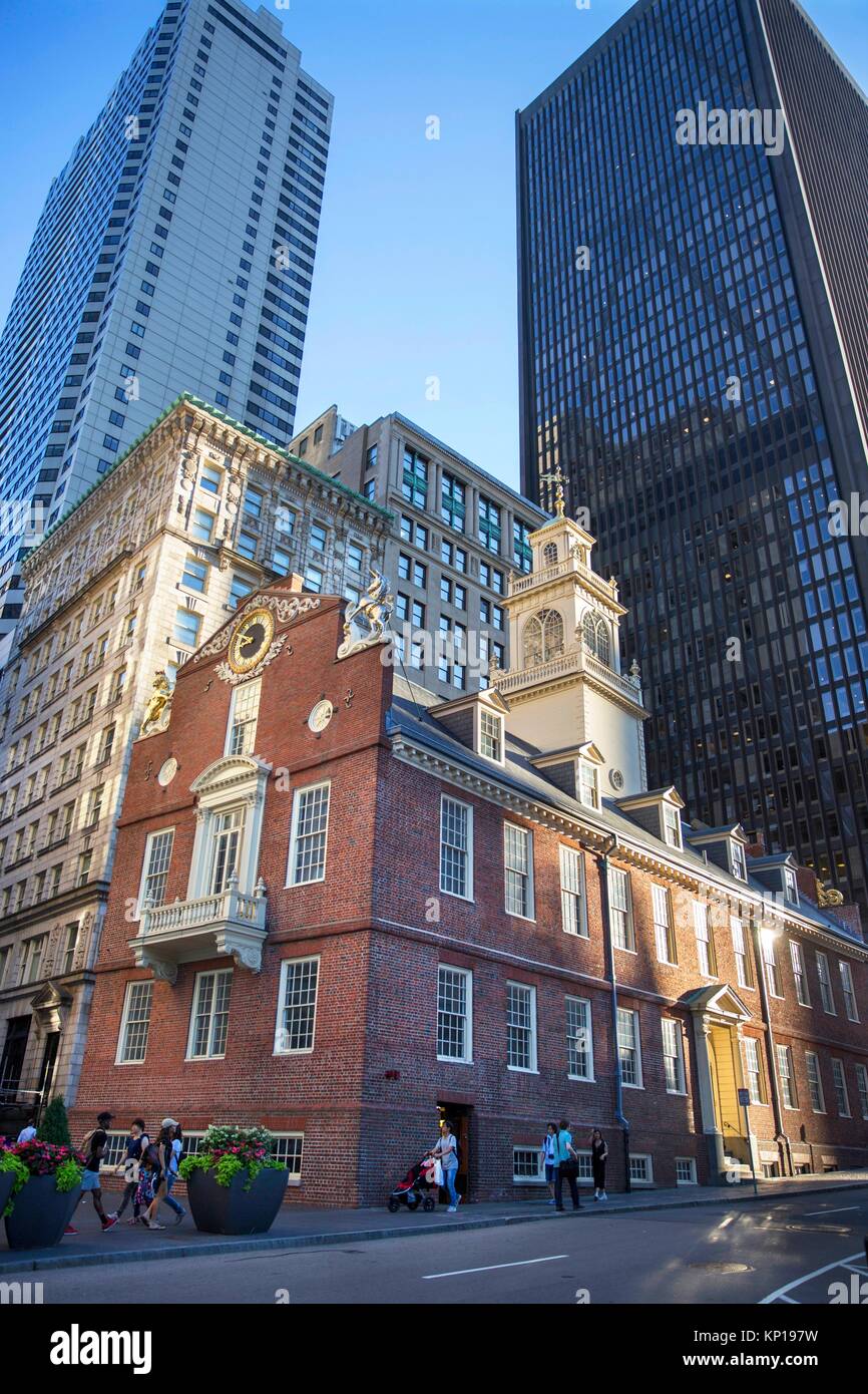 Boston old state house freedom trail hi-res stock photography and ...