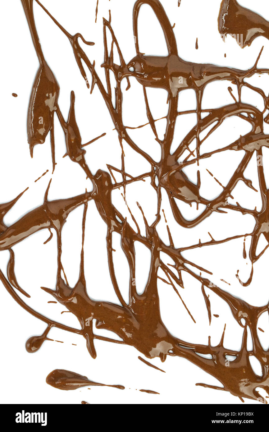 splash of melted chocolate Stock Photo - Alamy