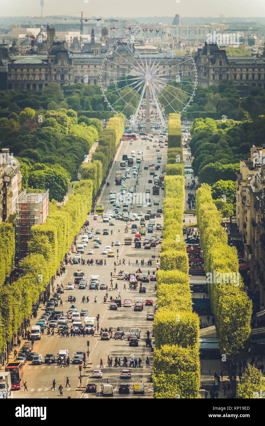 Elysian Fields, paris, europe Stock Photo - Alamy