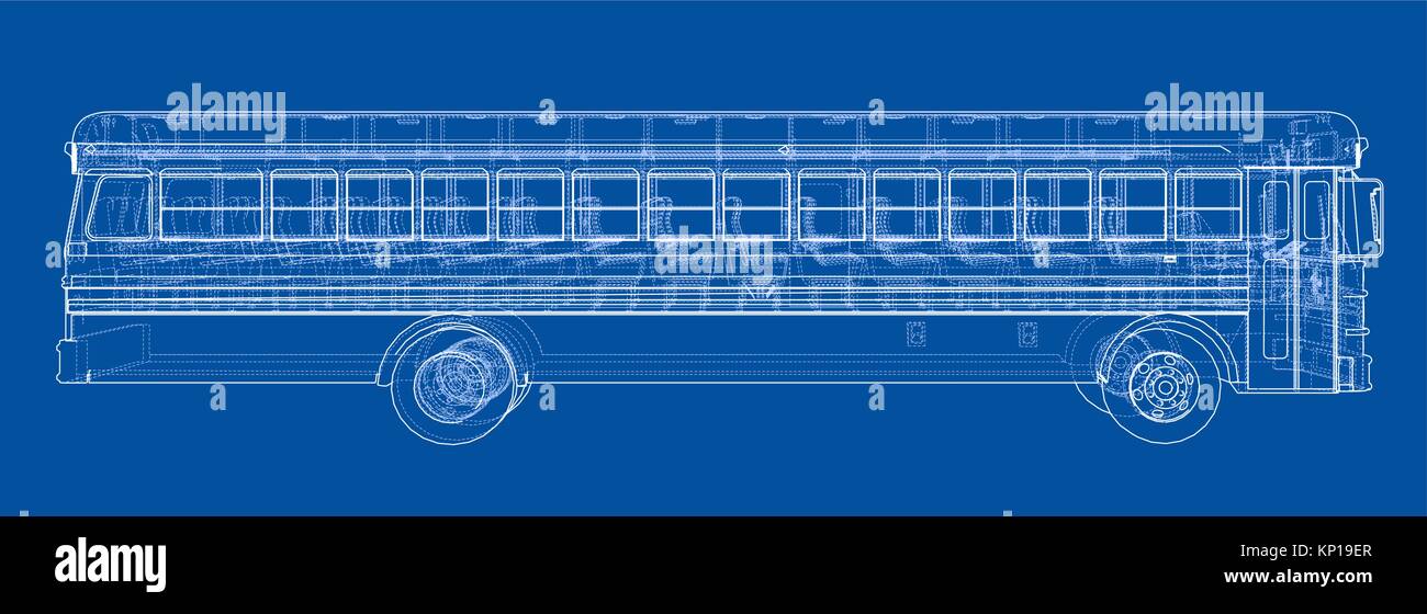 School bus outline vector Stock Vector Image & Art - Alamy