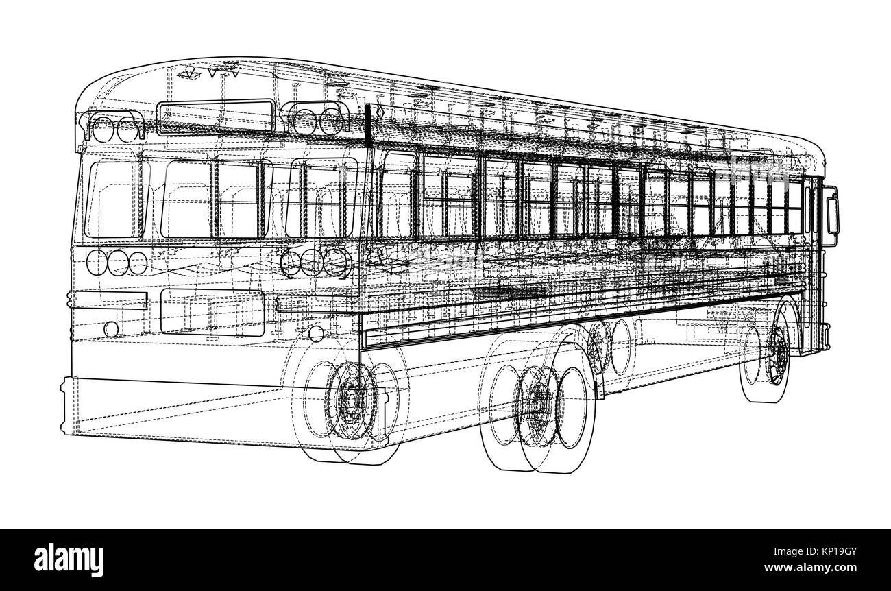 School bus outline vector Stock Vector Image & Art - Alamy