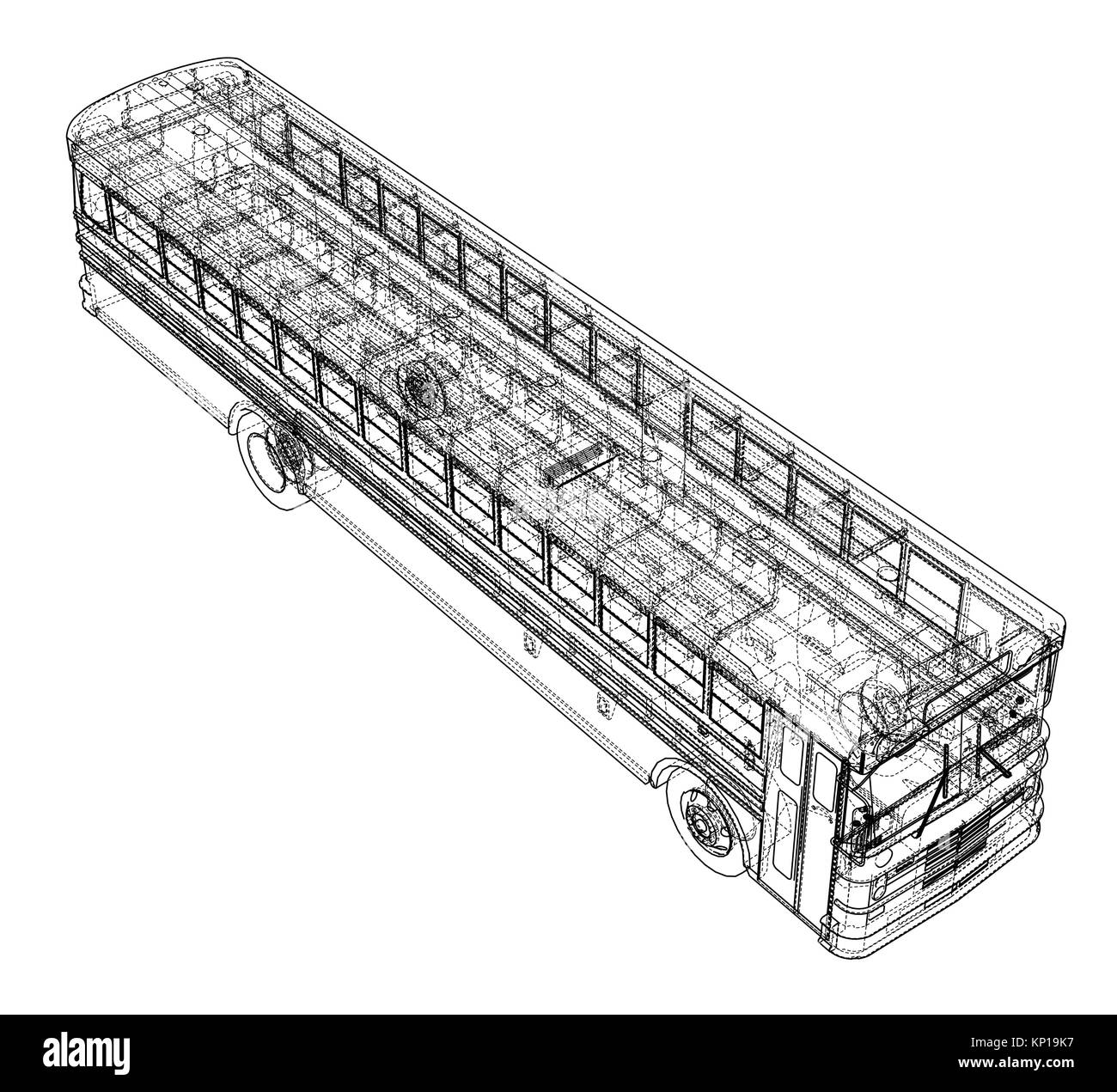 School bus outline vector Stock Vector Image & Art - Alamy