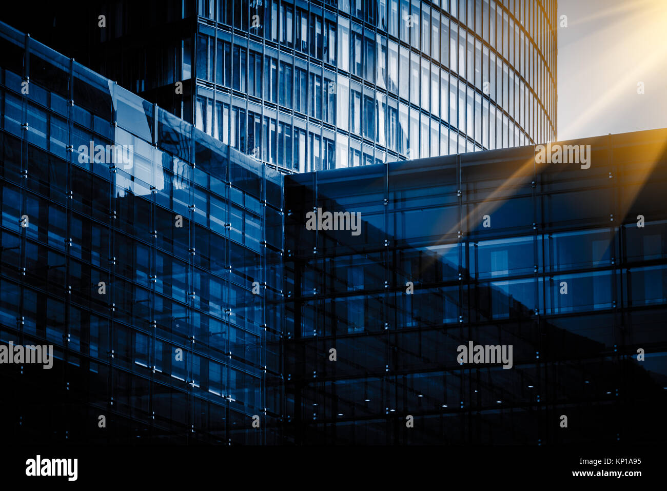 low angle view of business buildings in Shenzhen,China Stock Photo - Alamy