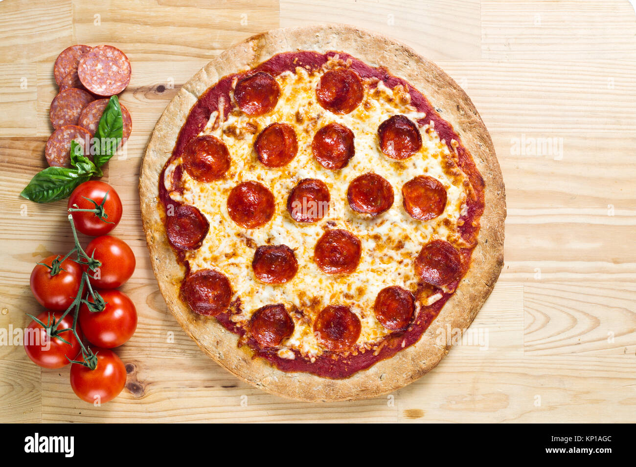 Uncooked pepperoni hi-res stock photography and images - Alamy