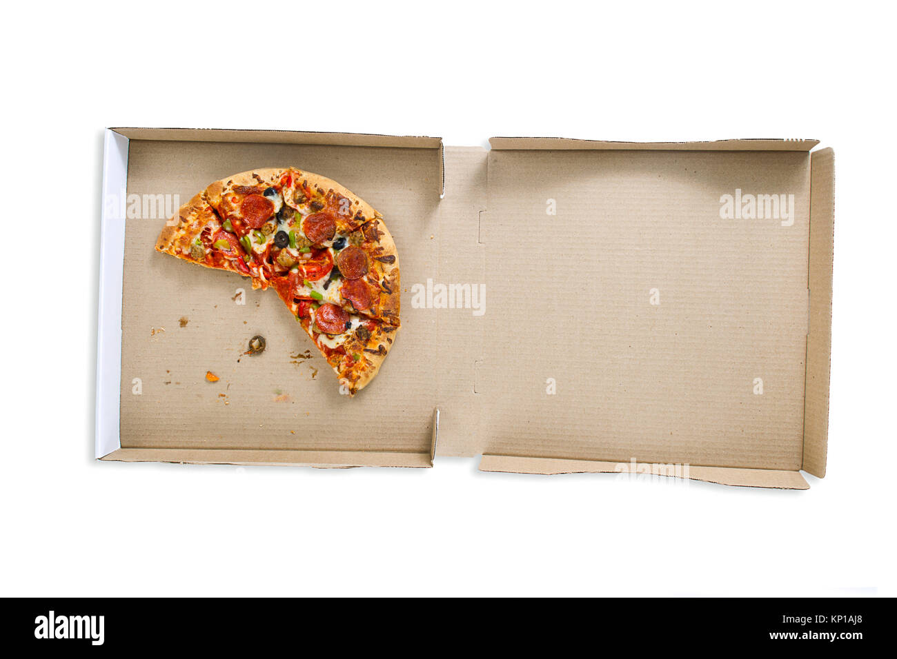 pizza pie in box Stock Photo - Alamy