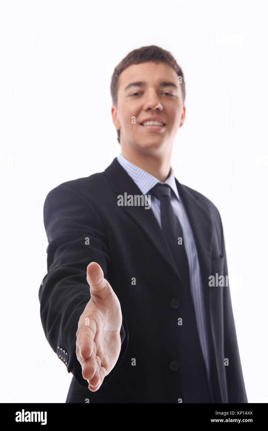 businessman offering to shake your hand Stock Photo - Alamy