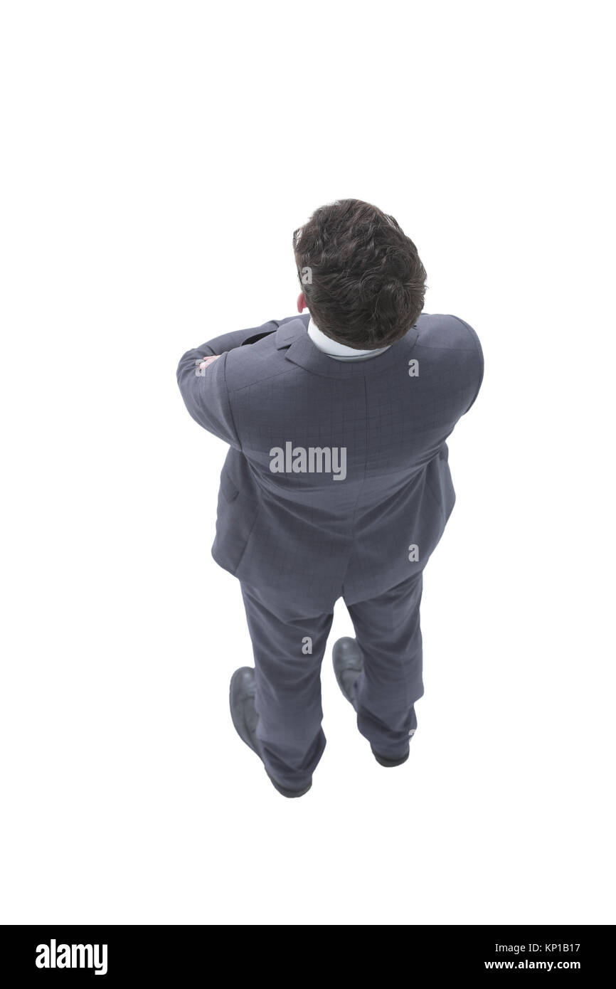 confident businessman. Top view and side view Stock Photo - Alamy