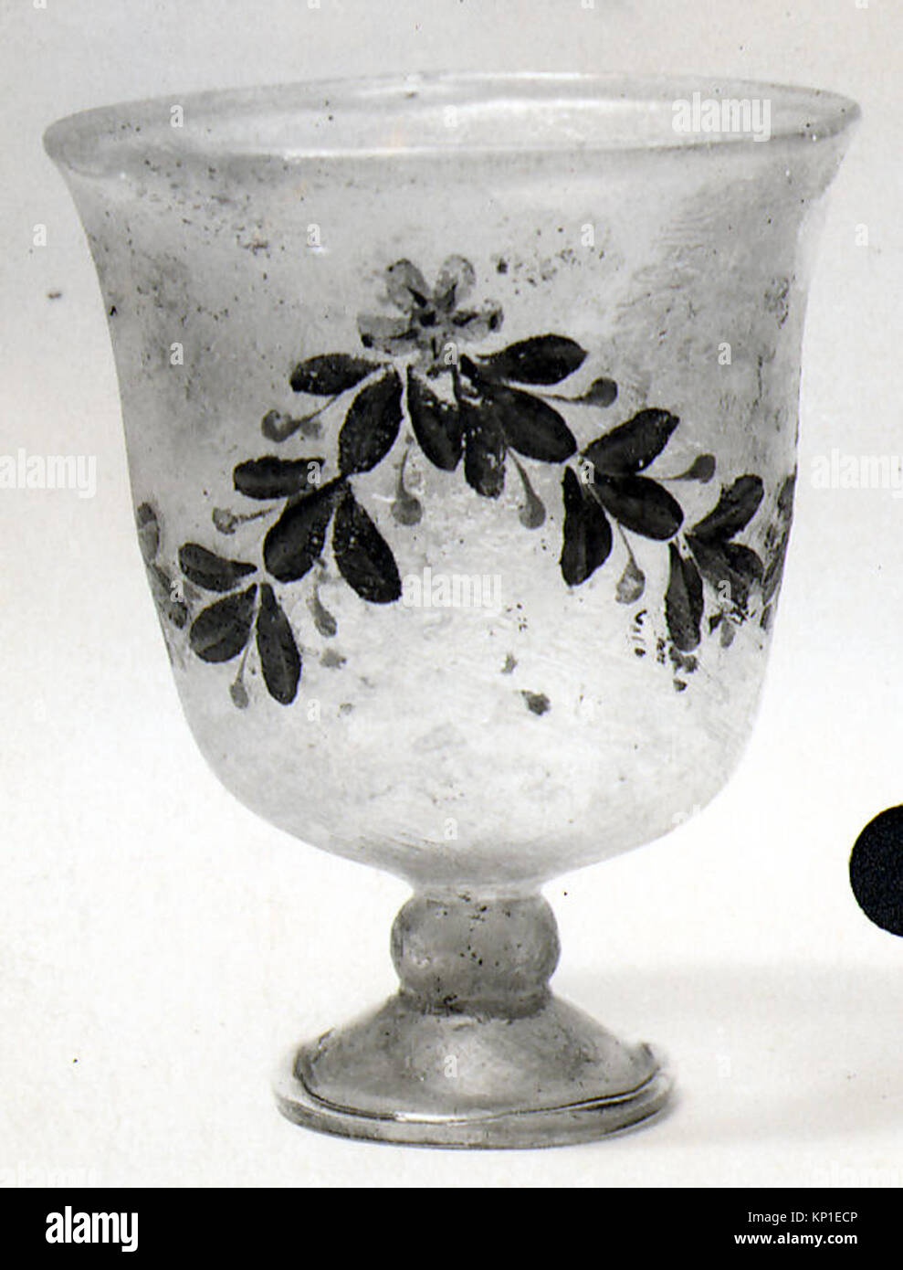 Glass goblet MET sf26822 252565 Roman, Glass goblet, 4th century A.D ...