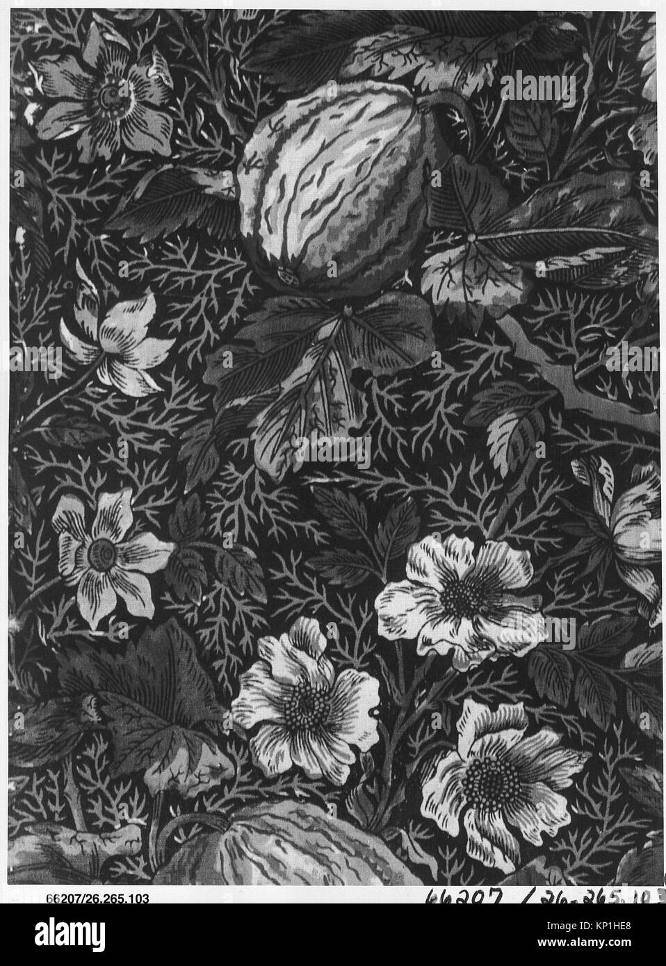 Historic floral print Black and White Stock Photos & Images - Alamy