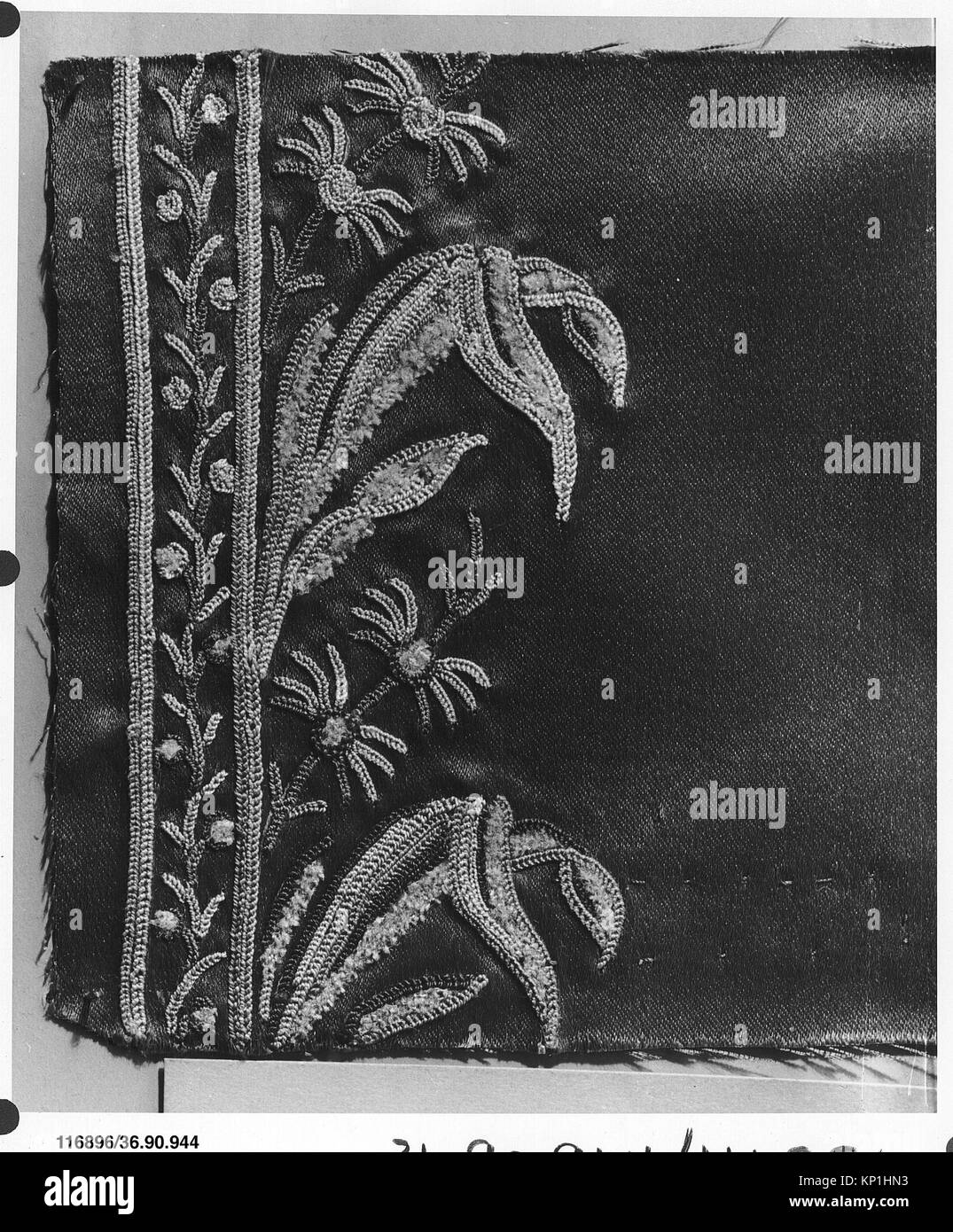 Embroidery sample Black and White Stock Photos & Images - Alamy