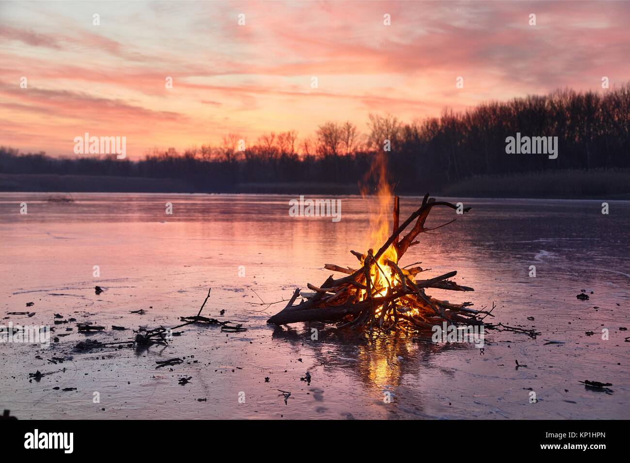 Fire And Ice Stock Photo - Alamy
