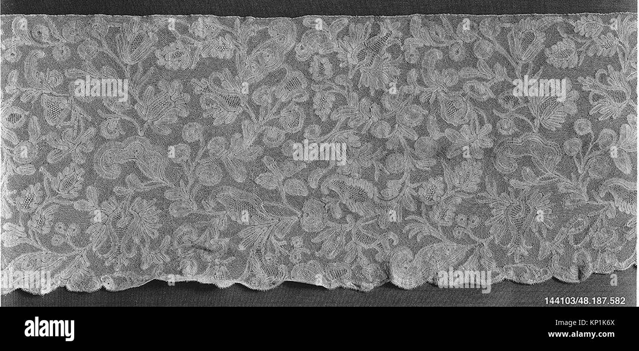 A flounce from the Metropolitan Museum of Art, used as a decorative ...
