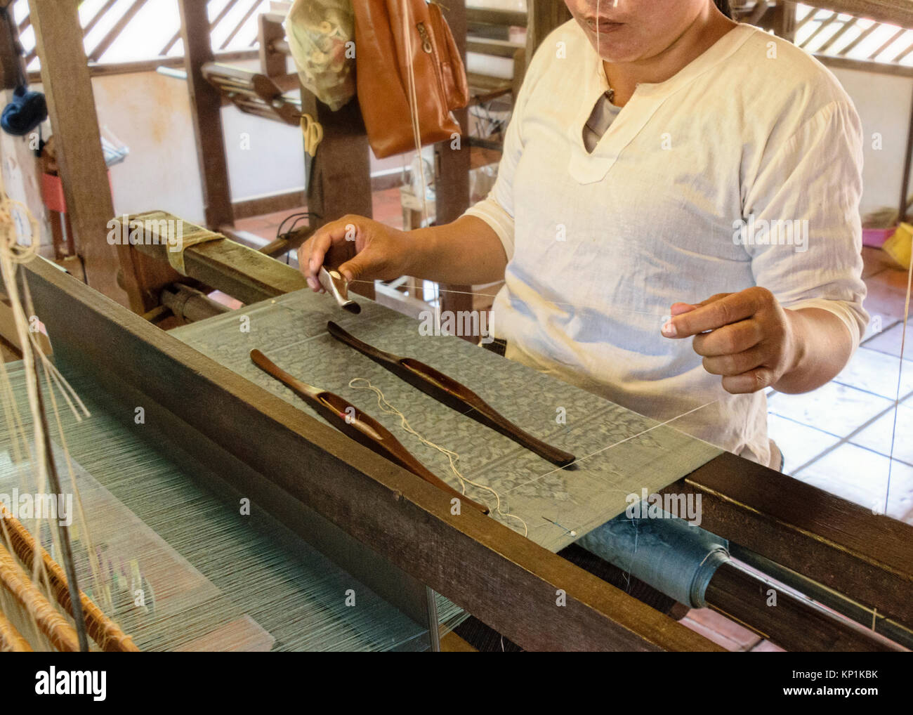 Natural silk farming and handcrafted manufacture of silk artifacts ...