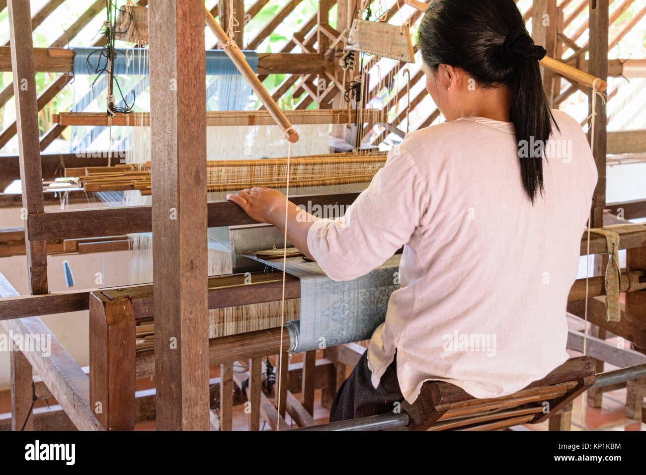 Natural silk farming and handcrafted manufacture of silk artifacts ...