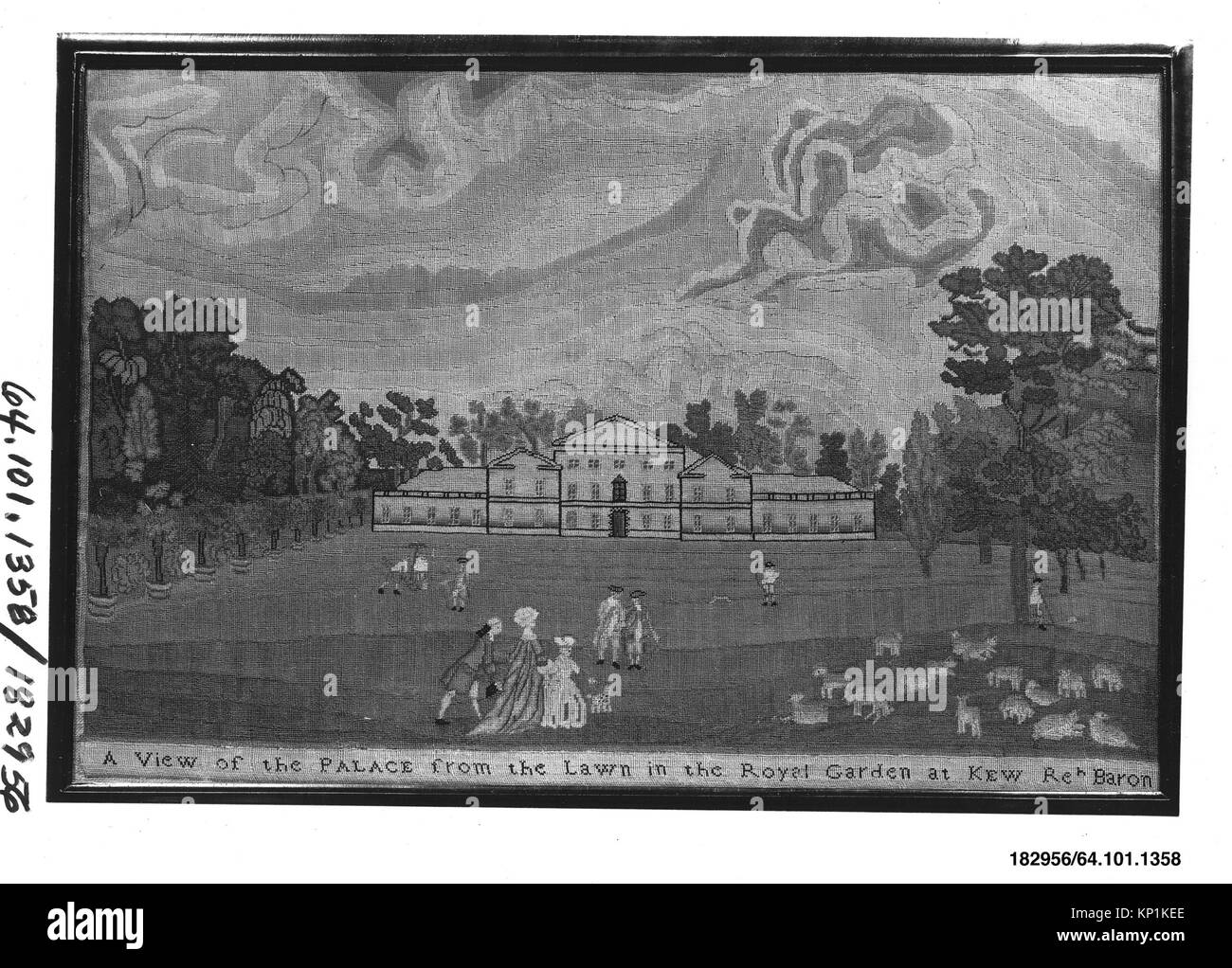 Kew palace painting Black and White Stock Photos & Images - Alamy